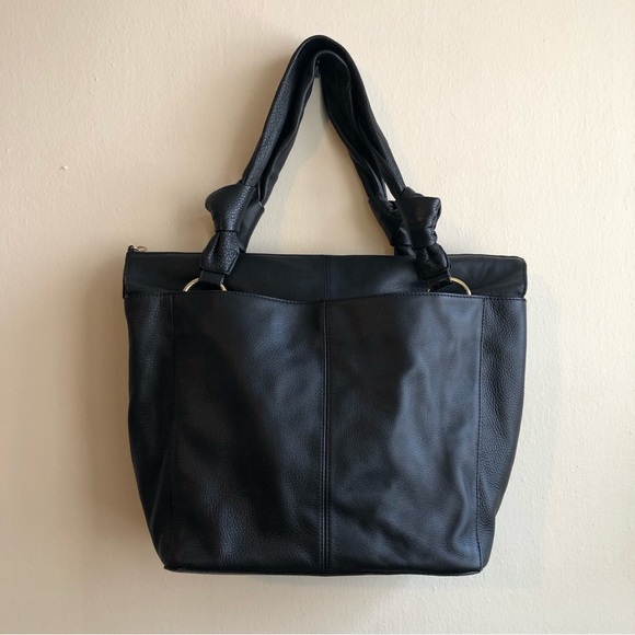Vince Camuto | Bags | Vince Camuto Dian Collection Black Leather Tote ...